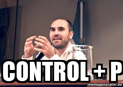 Meme Personalizado - CONTROL + P - 31164076
