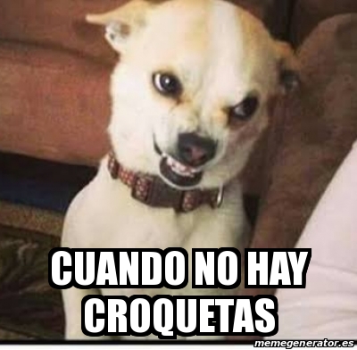 Meme Personalizado - Cuando no hay croquetas - 31167045