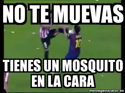 Meme Personalizado - no te muevas tienes un mosquito en la cara - 31167472