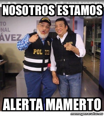Meme Personalizado - Nosotros estamos ALERTA MAMERTO - 31169397