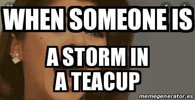 Meme Personalizado - When someone is A storM in a teacup - 31172846