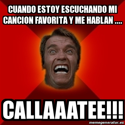 Meme Arnold - cuando estoy escuchando mi cancion favorita y me hablan ...