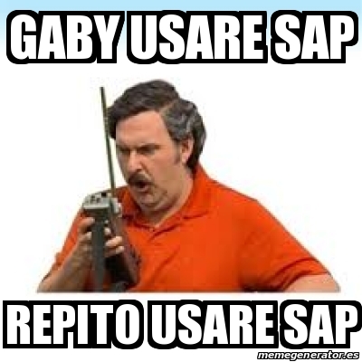 Meme Personalizado - gaby usare sap repito usare sap - 31177098