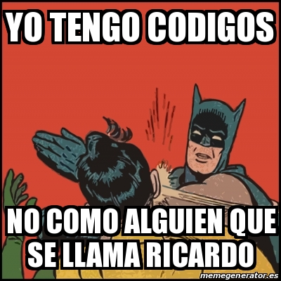 Meme Batman slaps Robin - Yo tengo codigos No como alguien que se llama ...