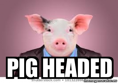 Meme Personalizado - Pig headed - 31181793