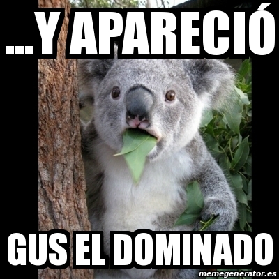 Meme Koala - ...y APARECIÃ“ gus el dominado - 31207667