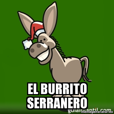 Meme Personalizado - El burrito serranero - 31208979