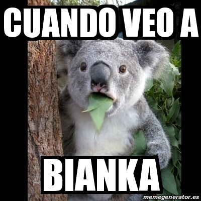 Meme Koala - cuando veo a bianka - 31237889