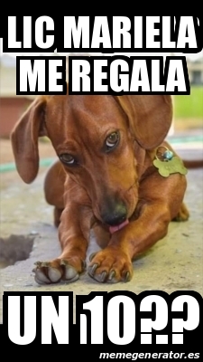 Meme Personalizado - lic mariela me regala un 10?? - 31241051