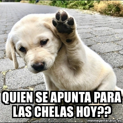 Meme Personalizado - Quien se apunta para las chelas hoy?? - 31247665