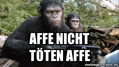 Meme Personalizado - Affe nicht tÃ¶ten Affe - 31253335