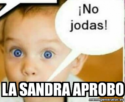 Meme Personalizado - La Sandra aprobo - 31255205