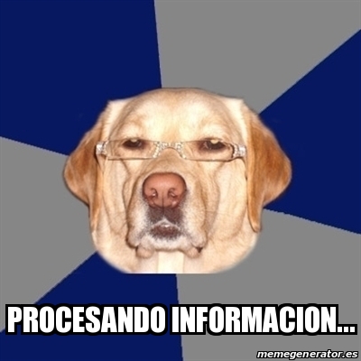 Meme Perro Racista - Procesando informacion... - 31267586