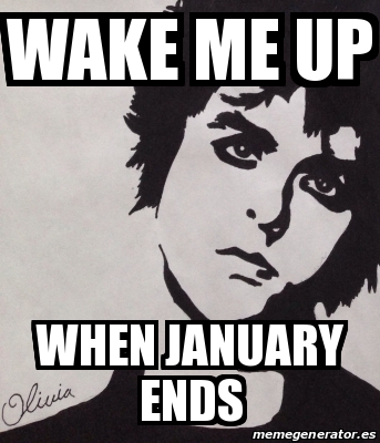 Meme Personalizado - wake me up when january ends - 31290927