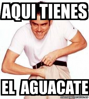 Meme Personalizado - aqui tienes el aguacate - 31297004