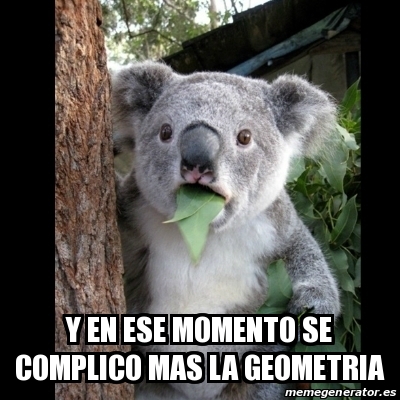 Meme Koala - y en ese momento se complico mas la geometria - 31300381