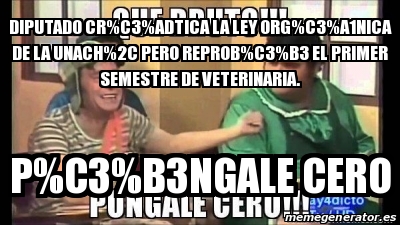 Meme Personalizado - Diputado cr%C3%ADtica la Ley Org%C3%A1nica de la ...