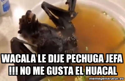 Meme Personalizado - Wacala le dije pechuga jefa !!! no me gusta el ...