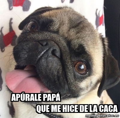 Meme Personalizado - ApÃºrale PapÃ¡ que me hice de la caca - 31318708