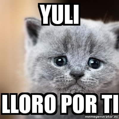 Meme Personalizado - Yuli Lloro por ti - 31321896