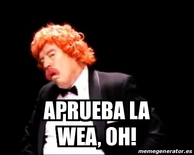 Meme Personalizado - Aprueba la wea, oh! - 31334824