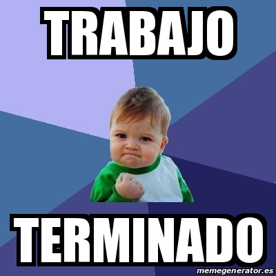 Meme Bebe Exitoso - trabajo terminado - 31338551