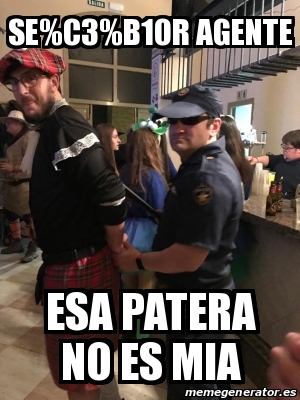 Meme Personalizado - Se%C3%B1or agente Esa patera no es mia - 31345804