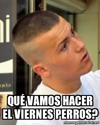 Meme Personalizado - QuÃ© vamos hacer el viernes perros? - 31353891