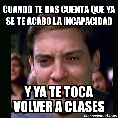 Meme crying peter parker - Cuando te das cuenta que ya se te acabo la ...