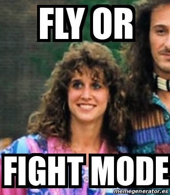 Meme Personalizado - Fly or Fight Mode - 31382581