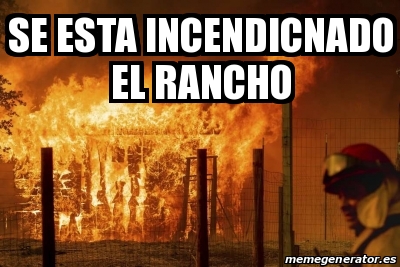 Meme Personalizado - Se esta incendicnado el rancho - 31382604