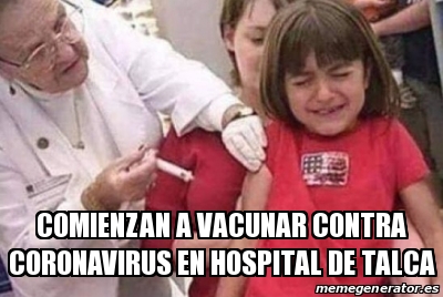 Meme Personalizado - comienzan a vacunar contra coronavirus en hospital ...