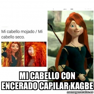 Meme Personalizado - Mi cabello con Encerado Capilar Kagbe - 31388866