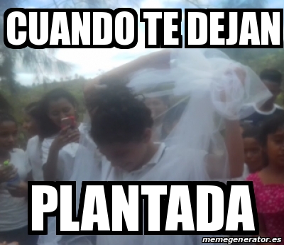 Meme Personalizado - Cuando te dejan Plantada - 31389683
