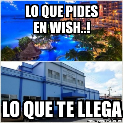 Meme Personalizado - Lo que pides en wish..! Lo que te llega - 31392433