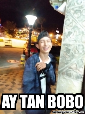 Meme Personalizado - Ay tan bobo - 31401884
