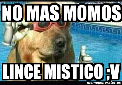 Meme Personalizado - no mas momos lince mistico ;V - 31402058