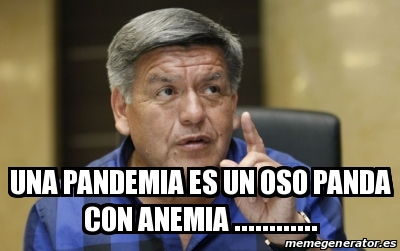 Meme Personalizado - UNA PANDEMIA ES UN OSO PANDA CON ANEMIA ...