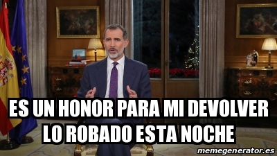 Meme Personalizado - es un honor para mi devolver lo robado esta noche - 31408599