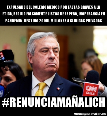 Meme Personalizado - expulsado del colegio medico por faltas graves a ...