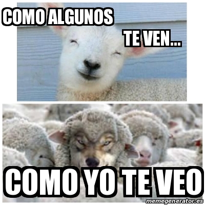 Meme Personalizado - Como algunos te ven... Como yo te veo - 31423313