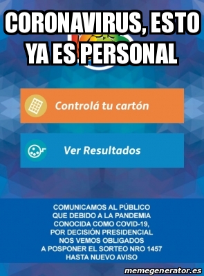 Meme Personalizado - Coronavirus, esto ya es personal - 31423317