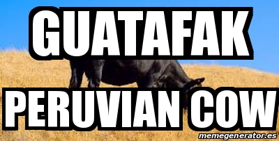 Meme Personalizado - Guatafak peruvian cow - 31441938