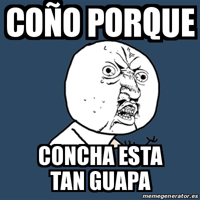 Meme Y U No - coÃ±o porque concha esta tan guapa - 31444260
