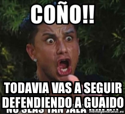 Meme Personalizado - Todavia vas a seguir defendiendo a guaido - 31454387