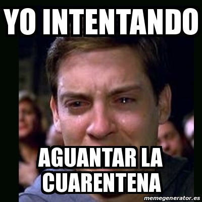 Meme crying peter parker - Yo intentando aguantar la cuarentena - 31458454