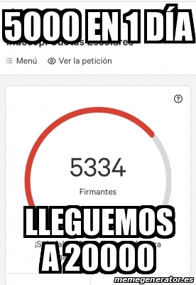 Meme Personalizado - 5000 en 1 dÃ­a Lleguemos a 20000 - 31459038