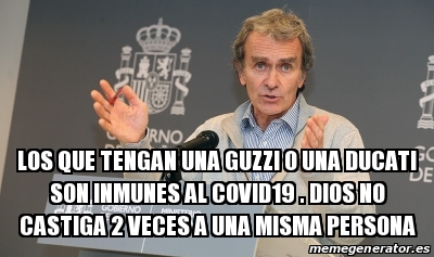 Meme Personalizado - los que tengan una guzzi o una ducati son inmunes ...