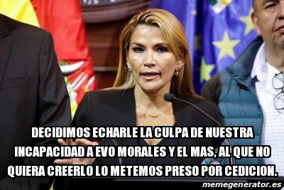 Meme Personalizado - Decidimos echarle la culpa de nuestra incapacidad ...