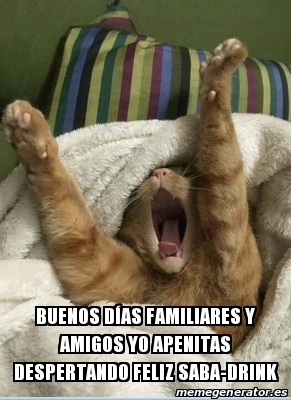 Meme Personalizado - Buenos DÃ­as Familiares y Amigos Yo Apenitas ...